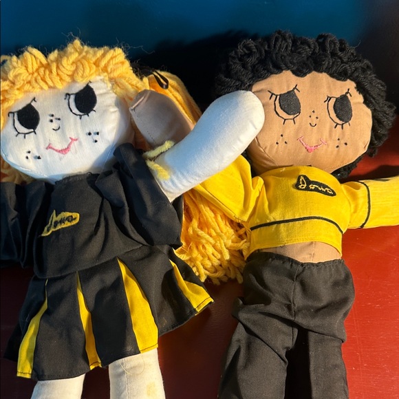 rag dolls | Toys | Charming Plush Iowa Doll Pair With Yellow And Black ...